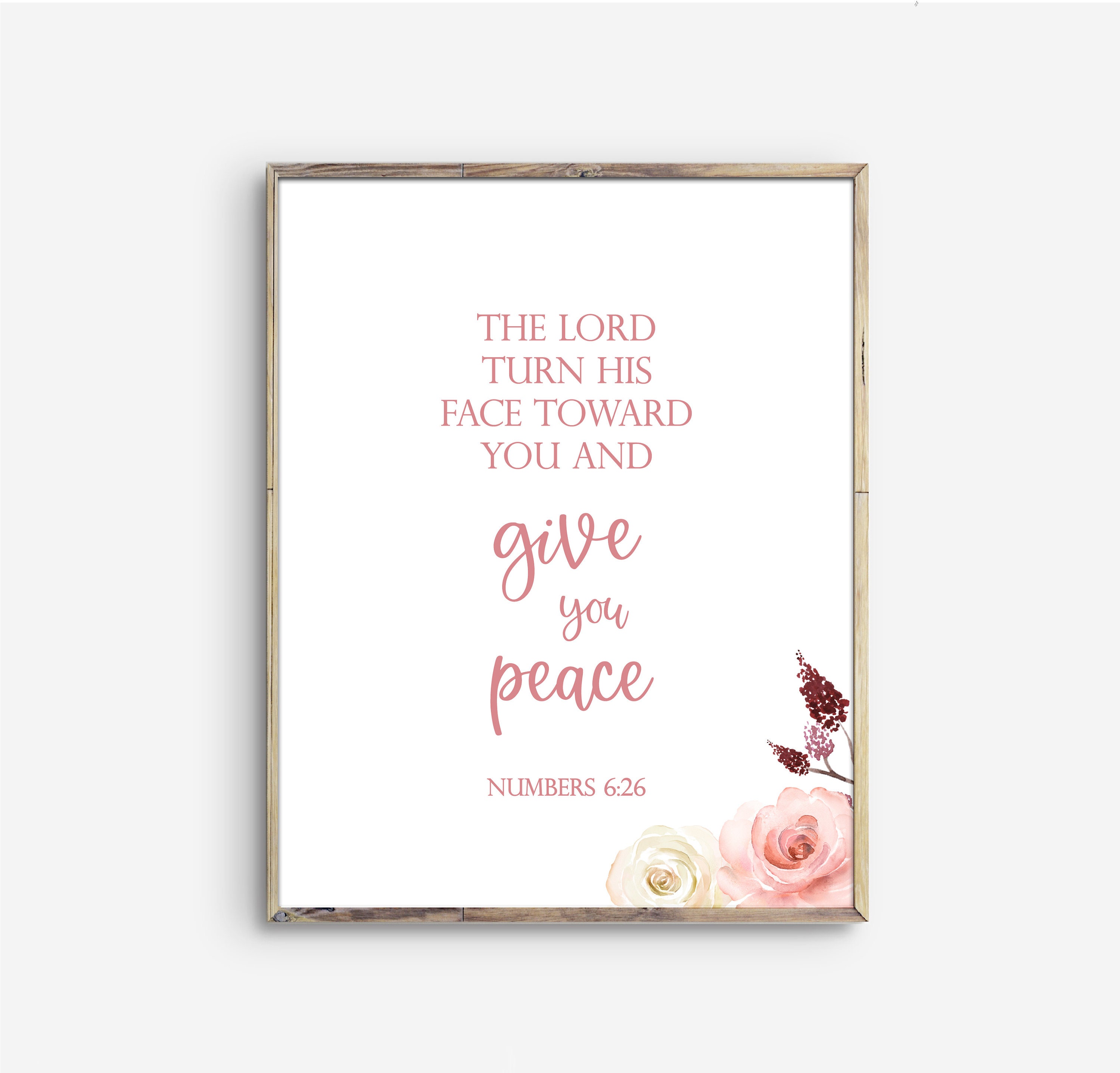 Numbers 6:24-26 Set of 3 Nursery Bible Verse Wall Art - Etsy