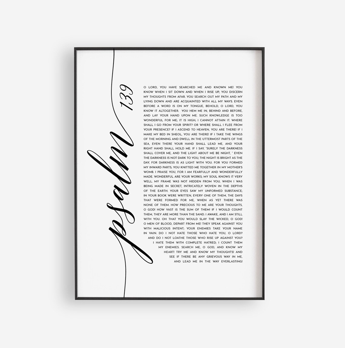 Psalm 139 Bible Verse Wall Art Printable Wall Art Bible - Etsy