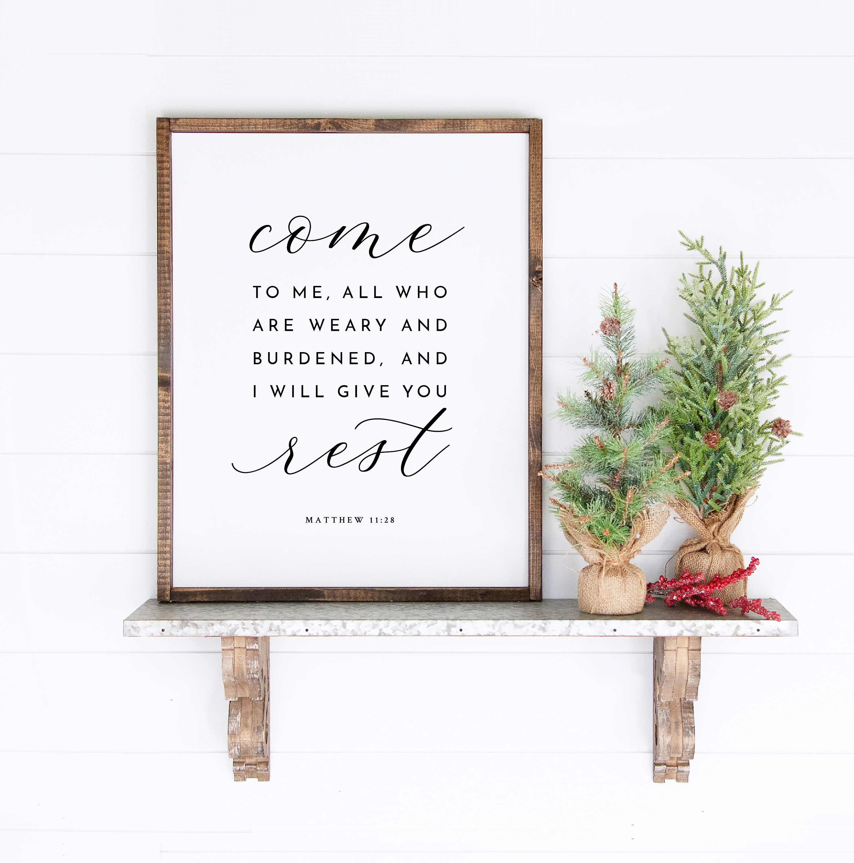Matthew 11:28 Come To Me Bible Verse Wall Art Printable Wall | Etsy