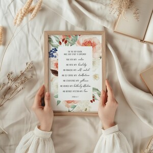 2 Peter 1:5-7 Make Every Effort Bible Verse Wall Art, Printable Wall ...