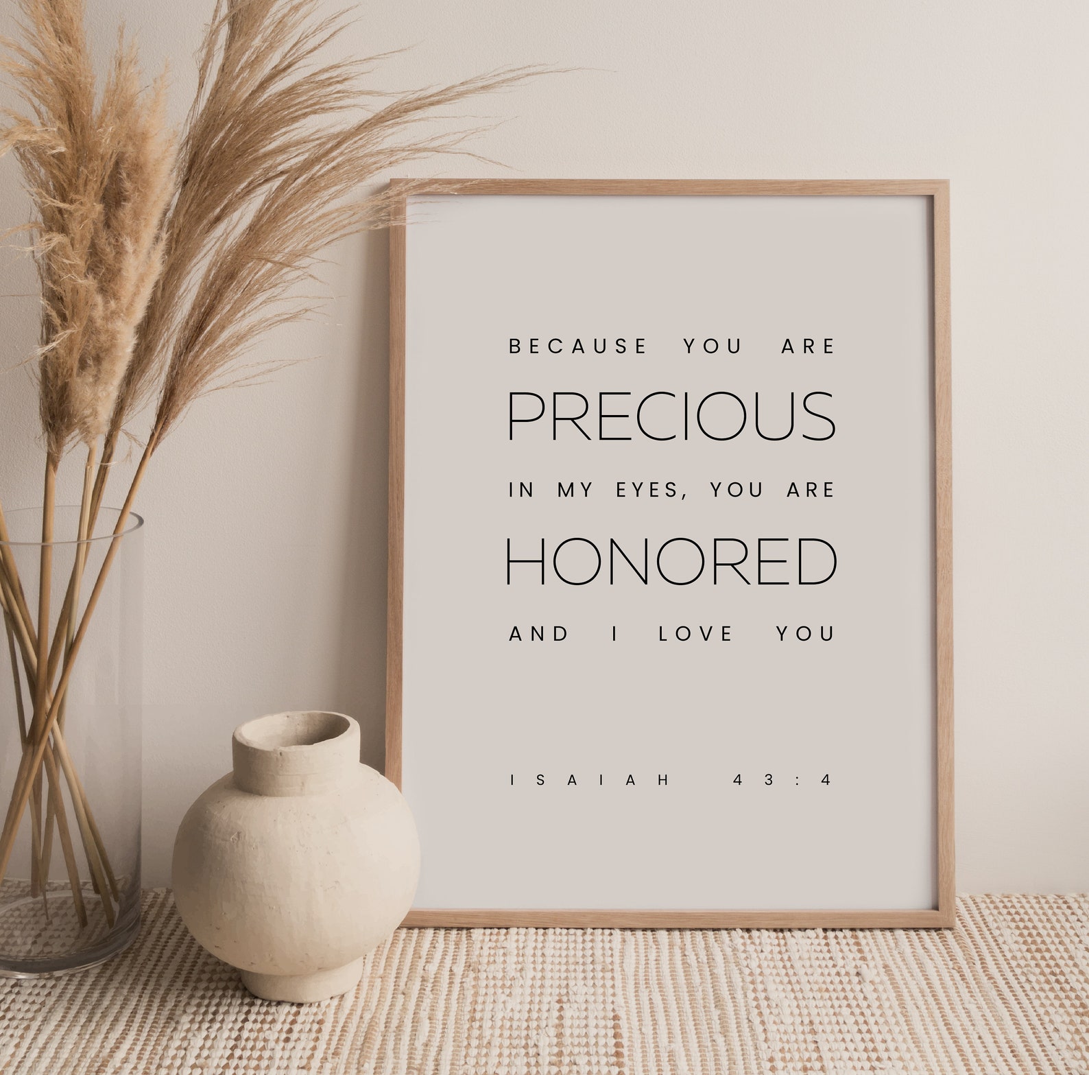 Isaiah 43:4 You Are Precious Bible Verse Wall Art, Printable Wall Art ...