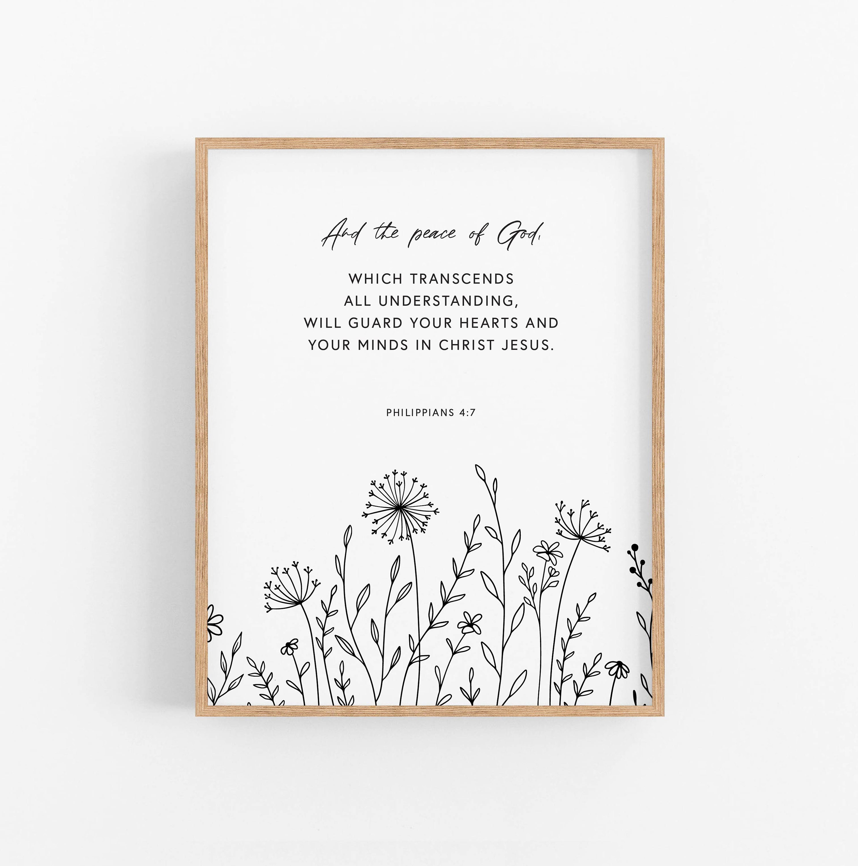 Philippians 4:4-8 Bible Verse Wall Art Set of 3 Printable - Etsy