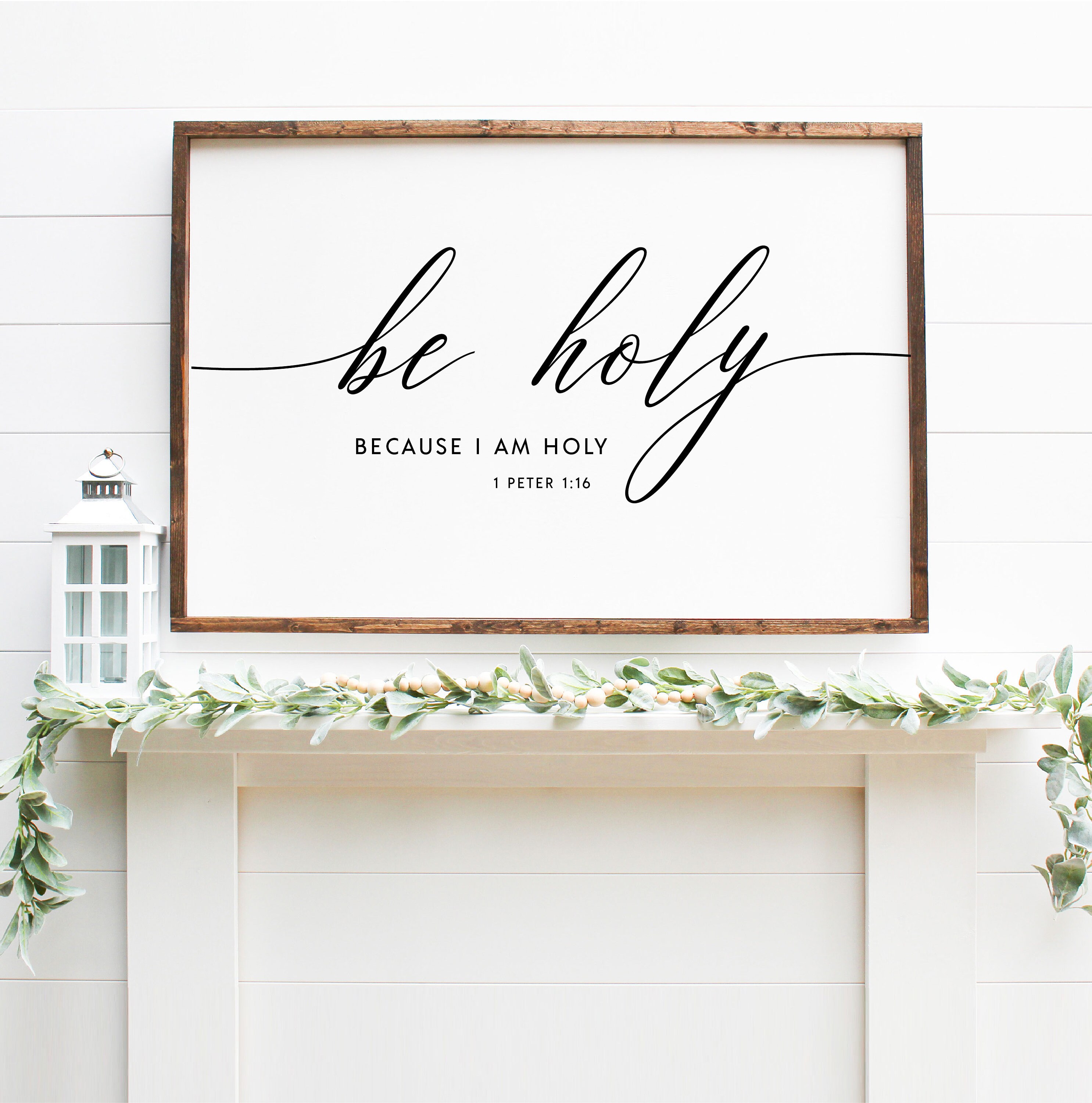 1 Peter 1:16 Be Holy Bible Verse Wall Art Scripture Print | Etsy