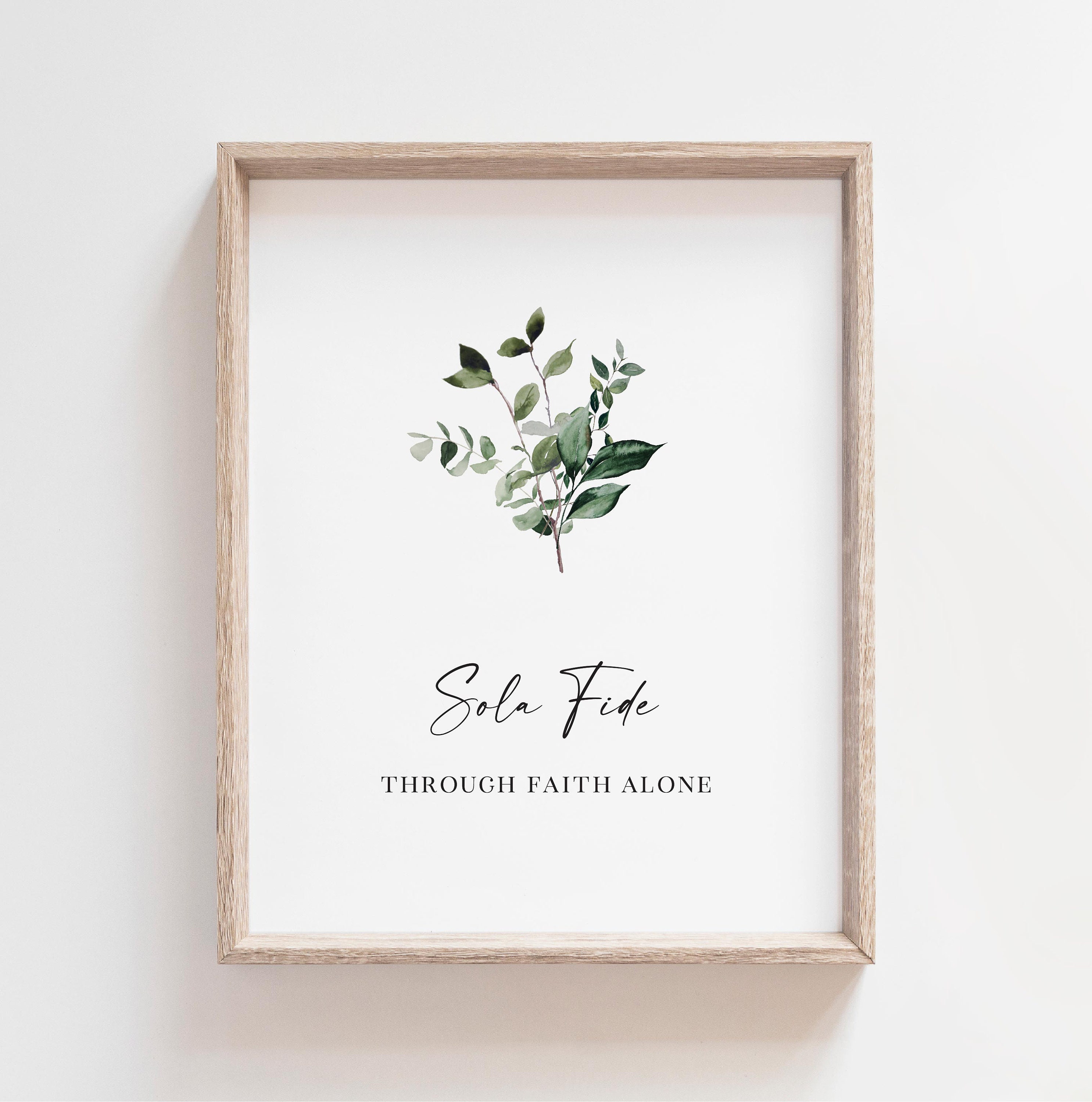 The Five Solas Wall Art Printable Wall Art Set of 5 - Etsy