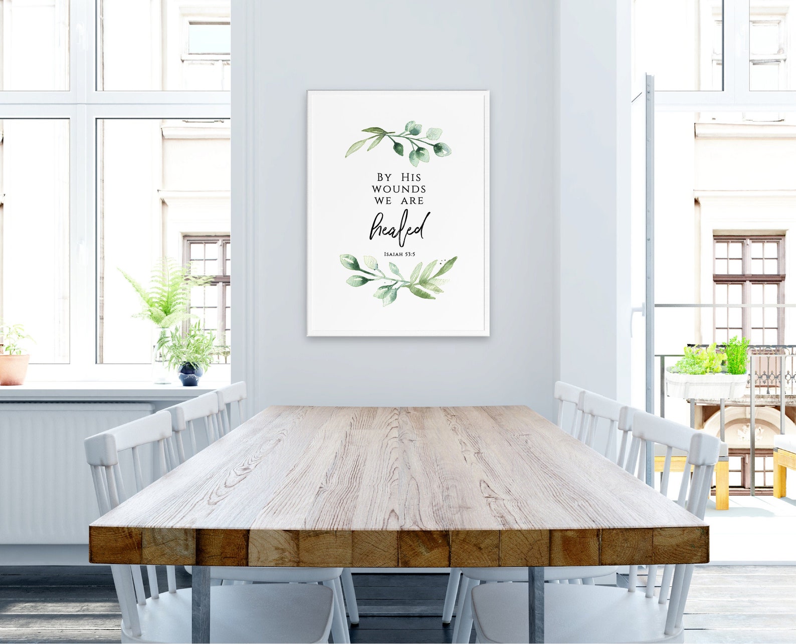 Isaiah 53:5 We Are Healed Bible Verse Printable Wall Art - Etsy