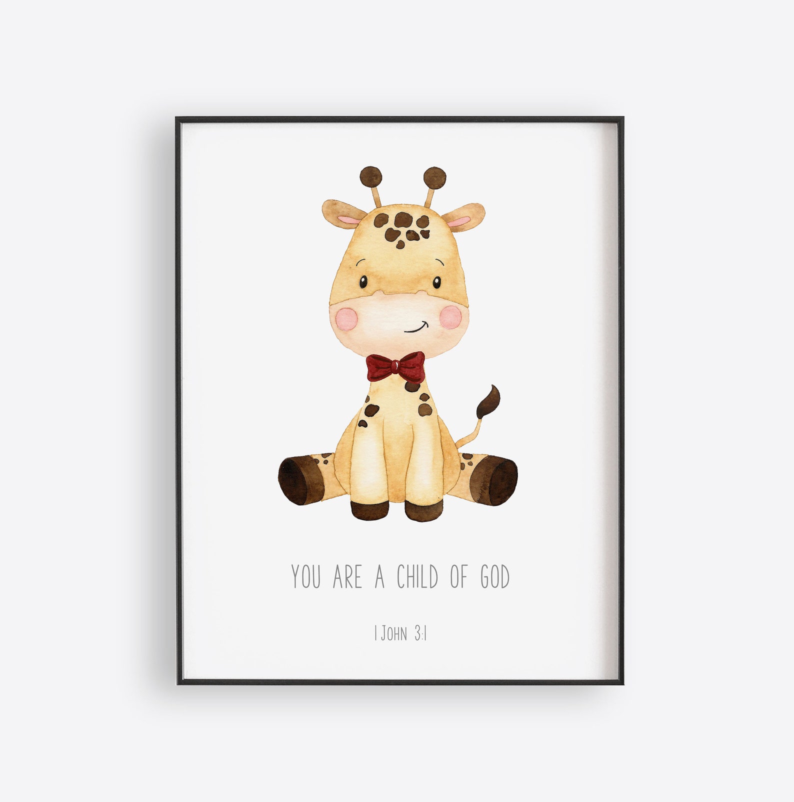 Set of 6 Nursery Bible Verse Wall Art Nursery Bible Verse | Etsy