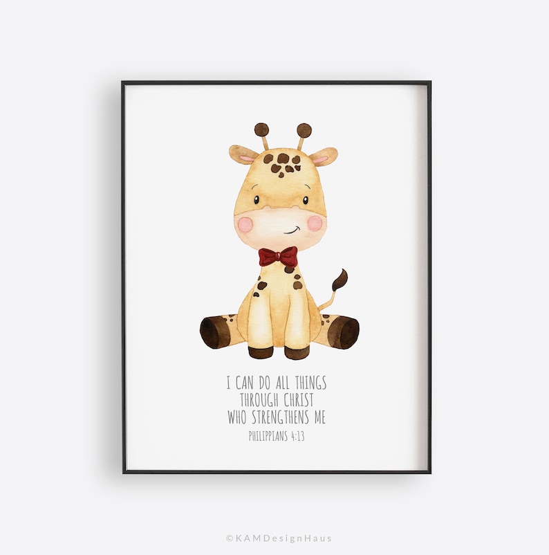 Joshua 1:9 Nursery Bible Verse Wall Art Set of 3 Printable | Etsy