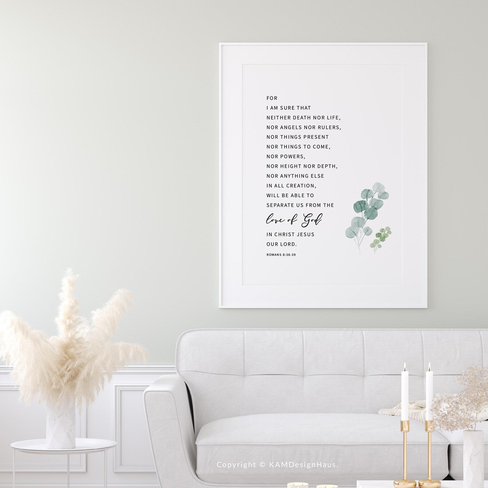 Romans 8:38-39 Bible Verse Printable Wall Art, Bible Verse Print ...