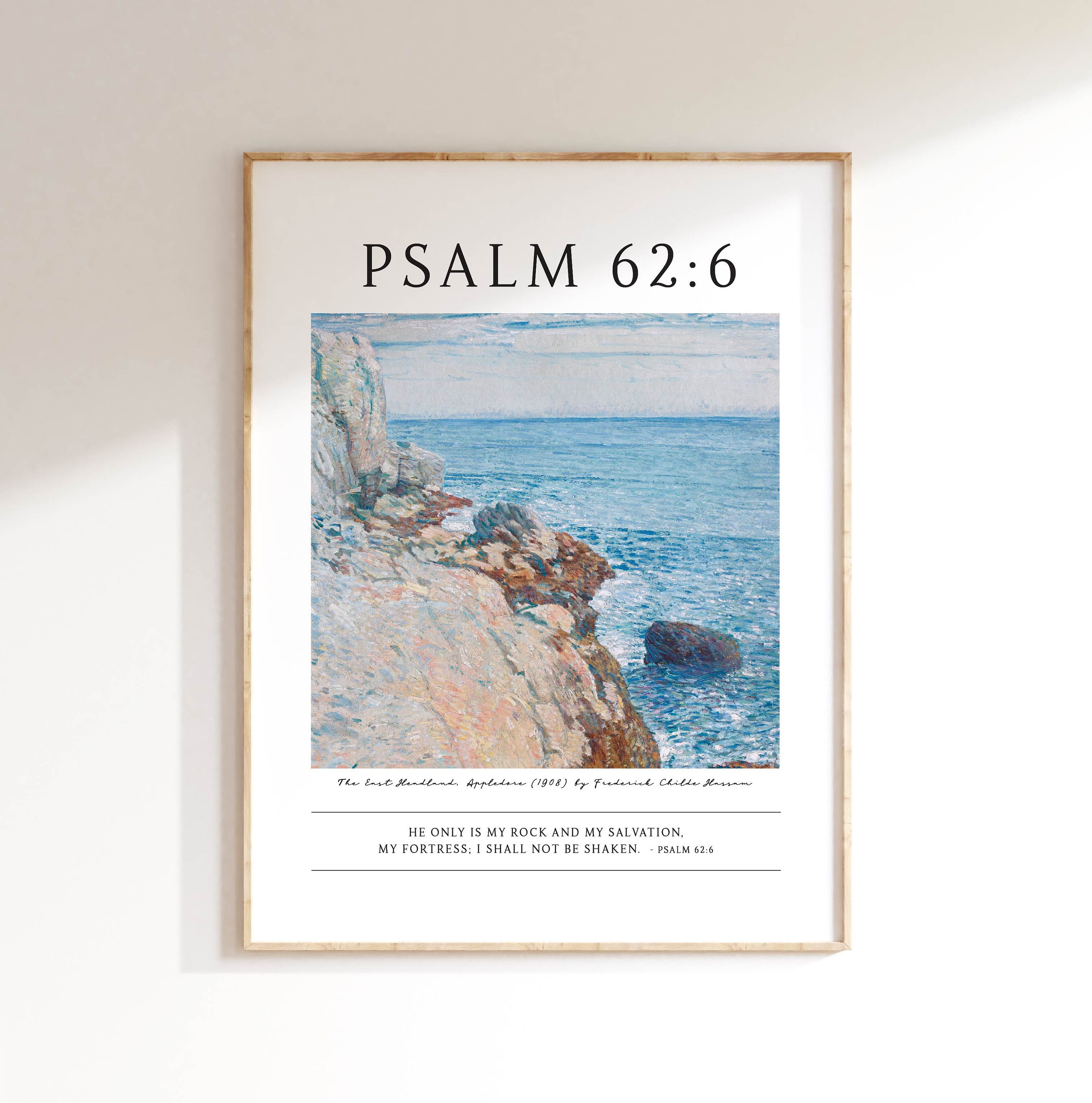 Psalm 62:6 Bible Verse Printable Wall Art Childe Hassam Wall - Etsy