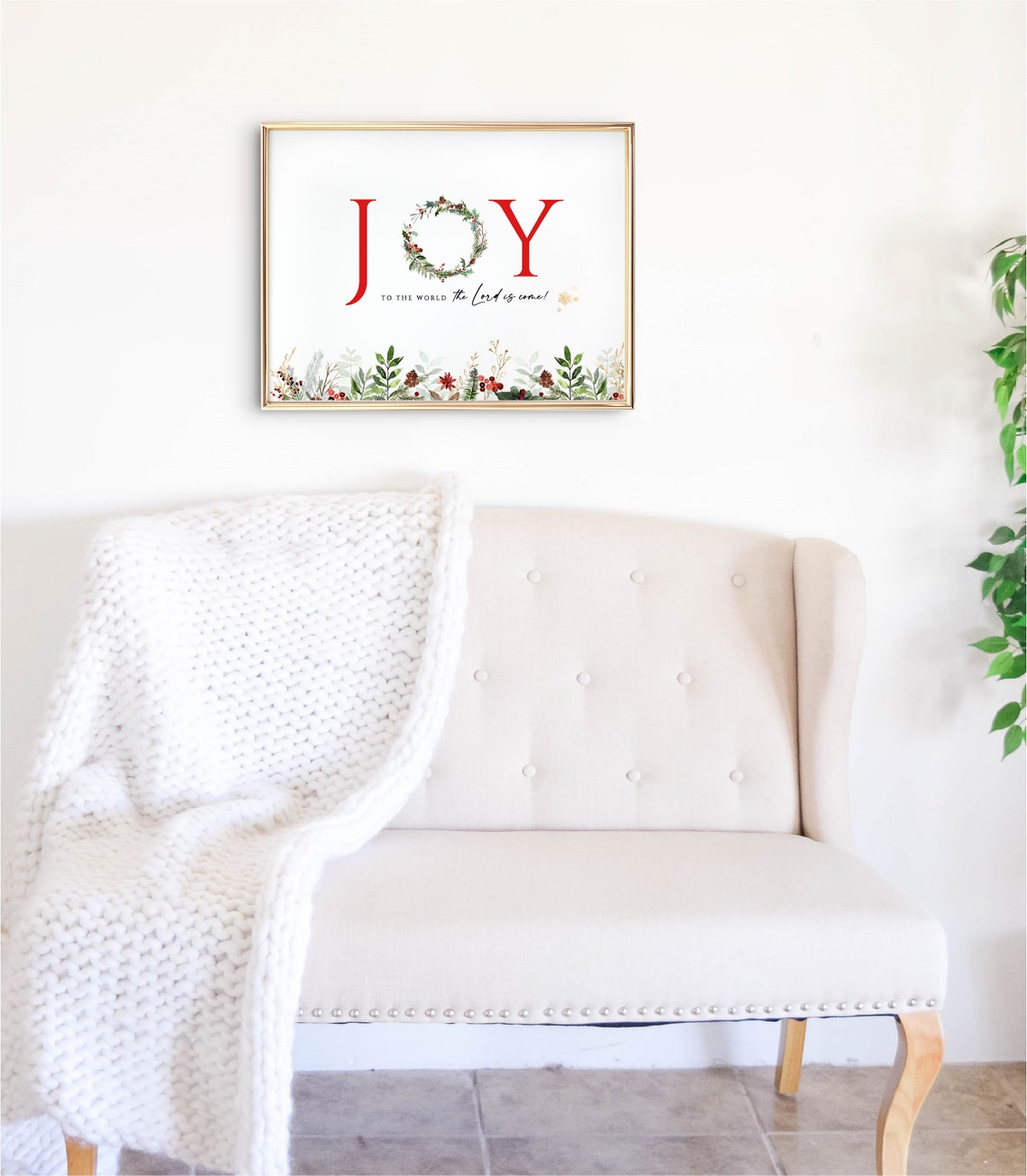 Joy to the World Christmas Printable Wall Art Christmas - Etsy