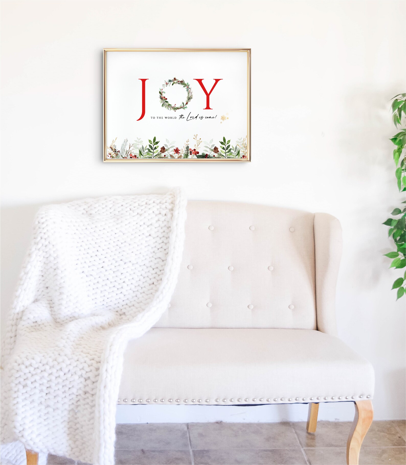 Joy to the World Christmas Printable Wall Art Christmas - Etsy