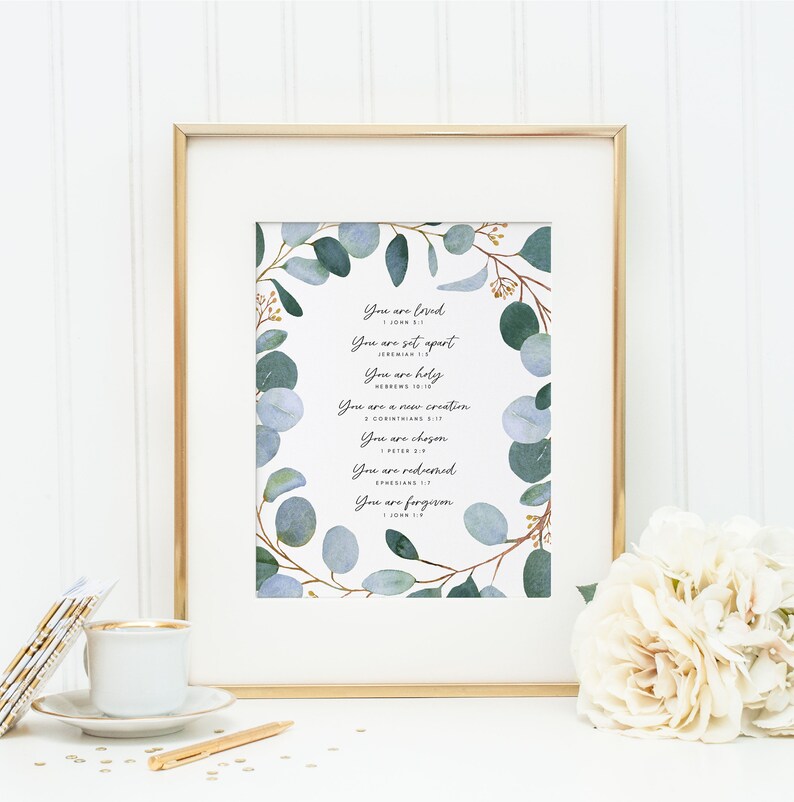 1 Peter 2:9 You Are Chosen Bible Verse Print Printable Wall - Etsy