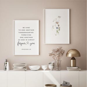 Ephesians 4:32 Scripture Printable Wall Art, Bible Verse Digital Print ...