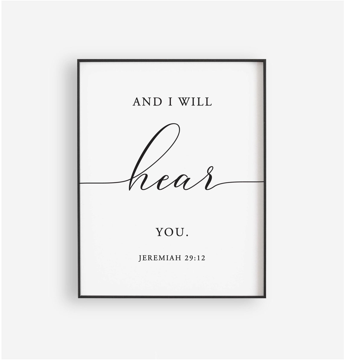 Jeremiah 29:12 Pray to Me Bible Verse Printable Wall Art Set - Etsy