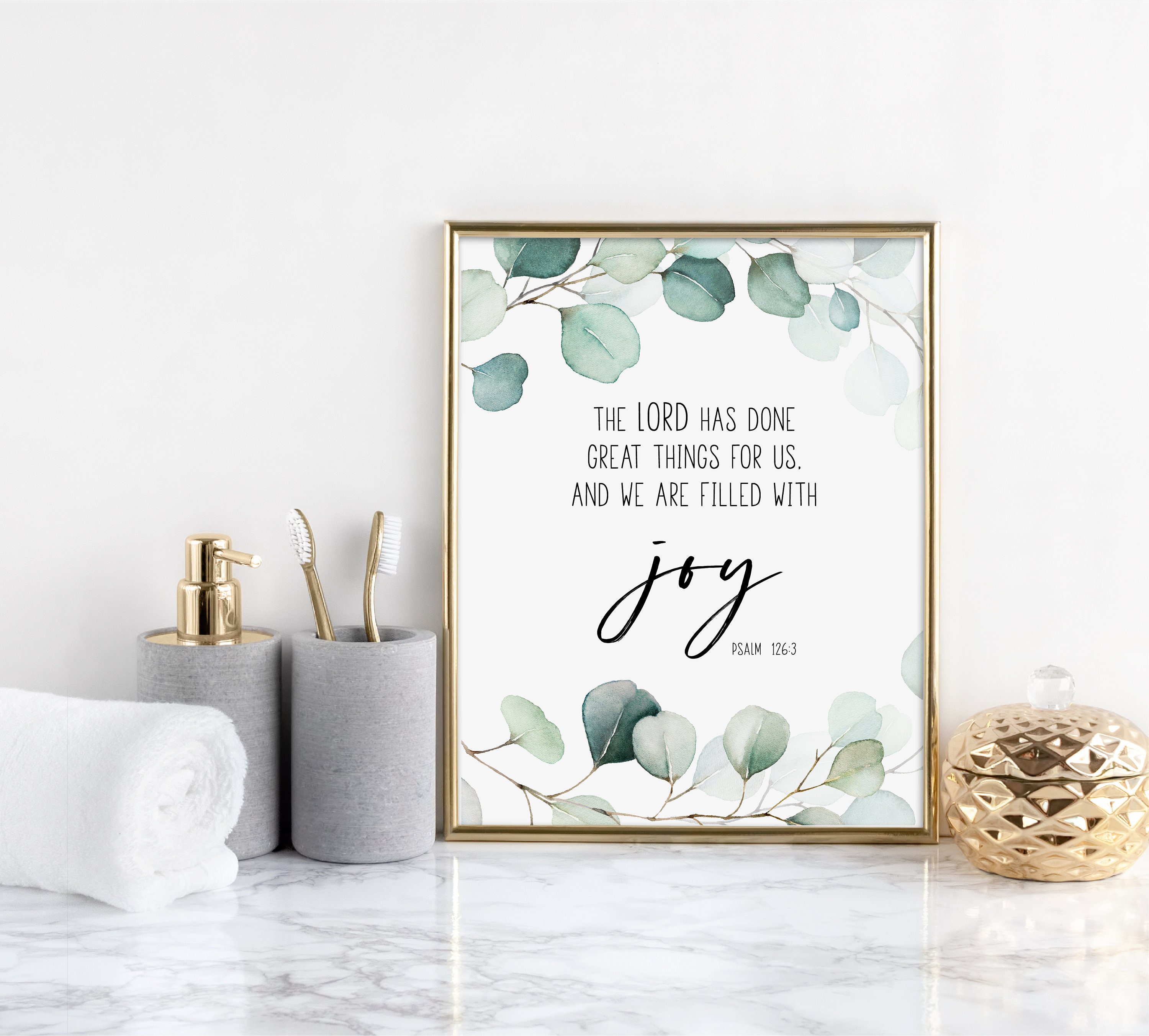 Psalm 126:3 the Lord Has Done Great Things Bible Verse Wall | Etsy