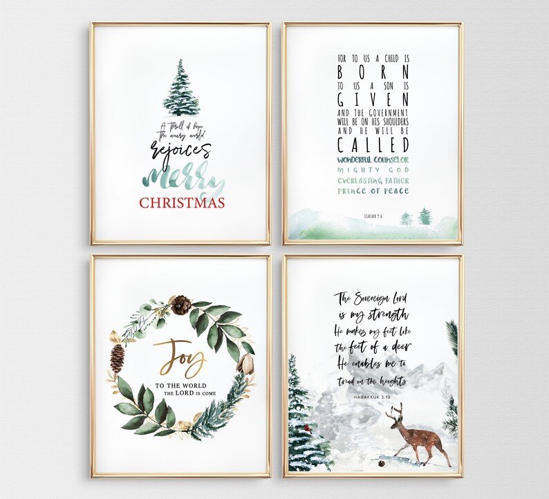 Set of 10 Winter Bible Verse Printables Winter Scripture - Etsy