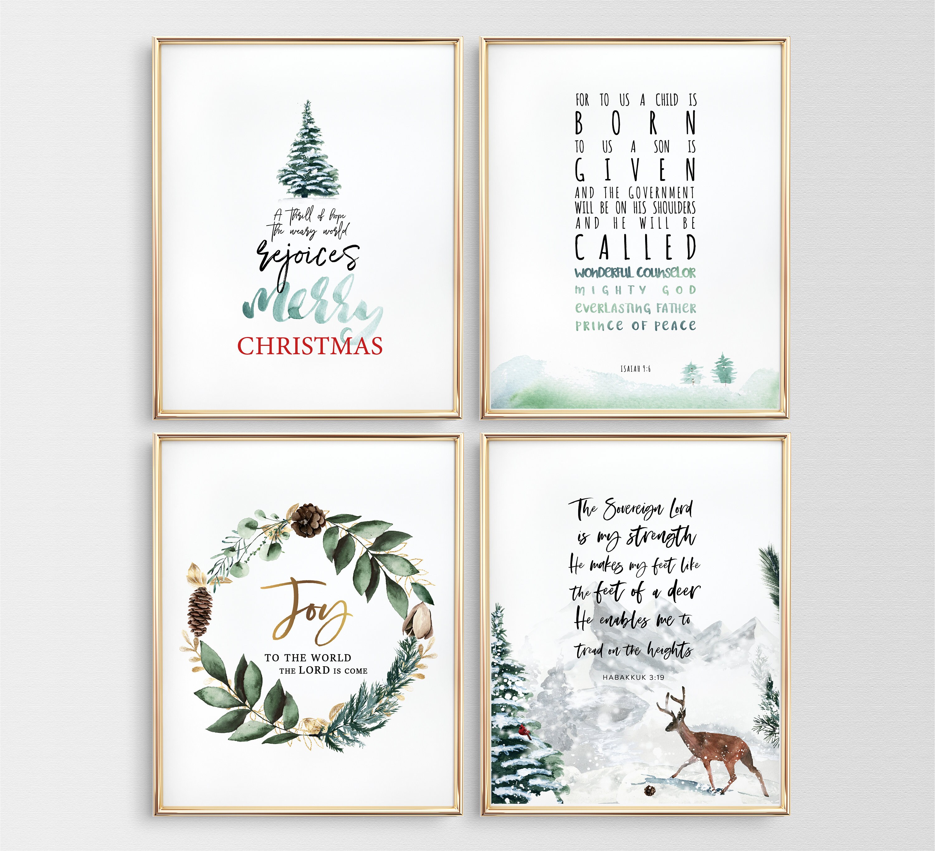 Set of 10 Winter Bible Verse Printables Winter Scripture | Etsy