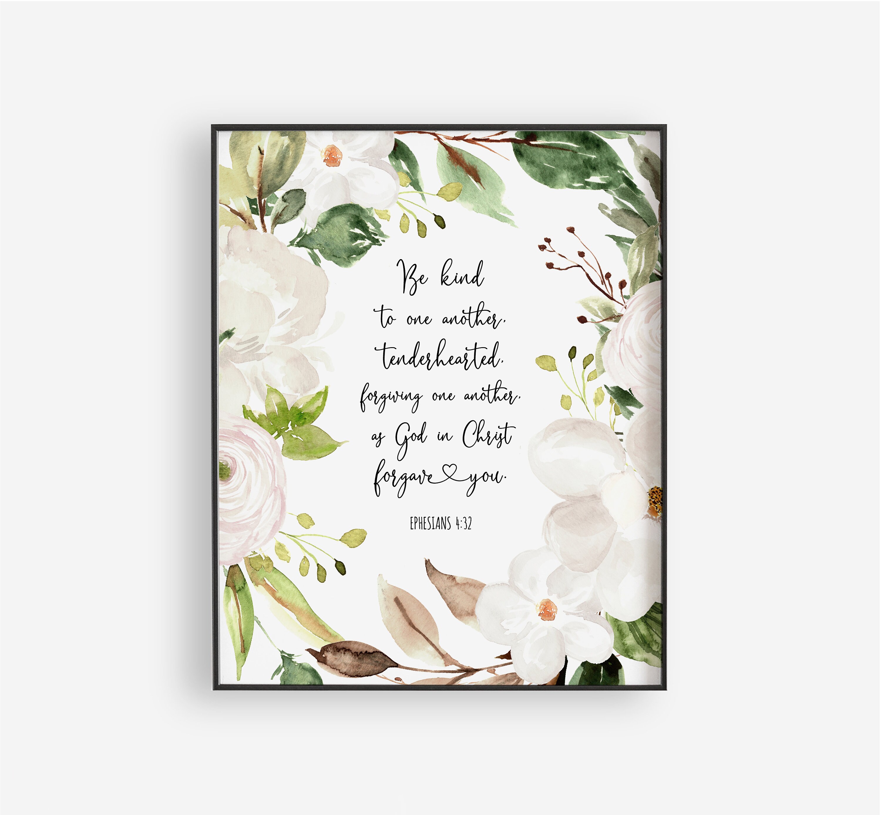 Ephesians 4:32 Be Kind to One Another Bible Verse Printable - Etsy