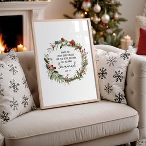 Isaiah 7:14 ESV Christmas Printable, Bible Verse Card Download ...