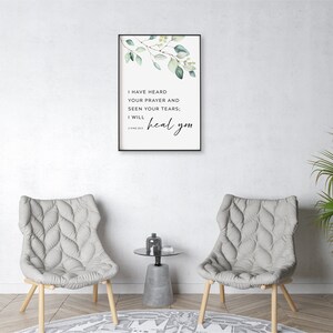 2 Kings 20:5 I Will Heal You Bible Verse Wall Art, Printable Wall Art ...
