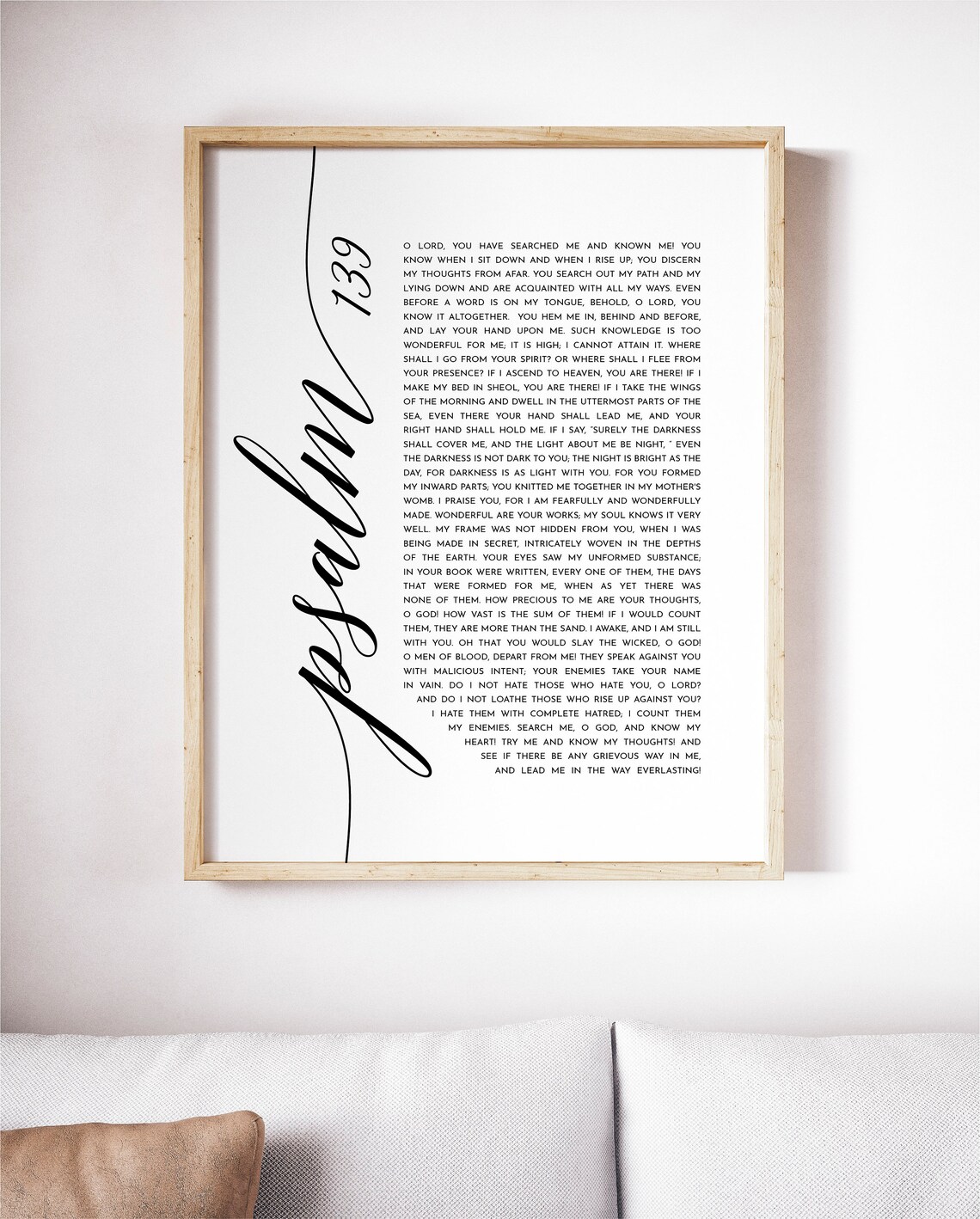 Psalm 139 Bible Verse Wall Art Printable Wall Art Bible - Etsy