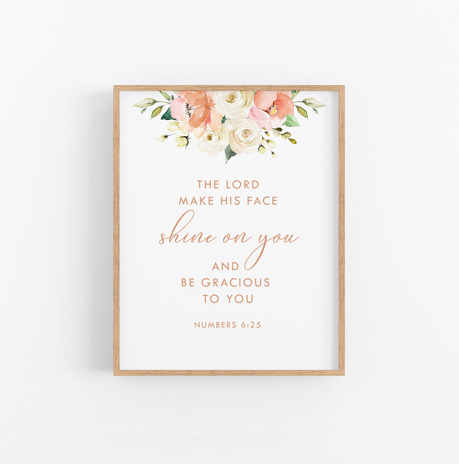 Numbers 6:24-26 Set of 3 Nursery Printable Wall Art Bible - Etsy