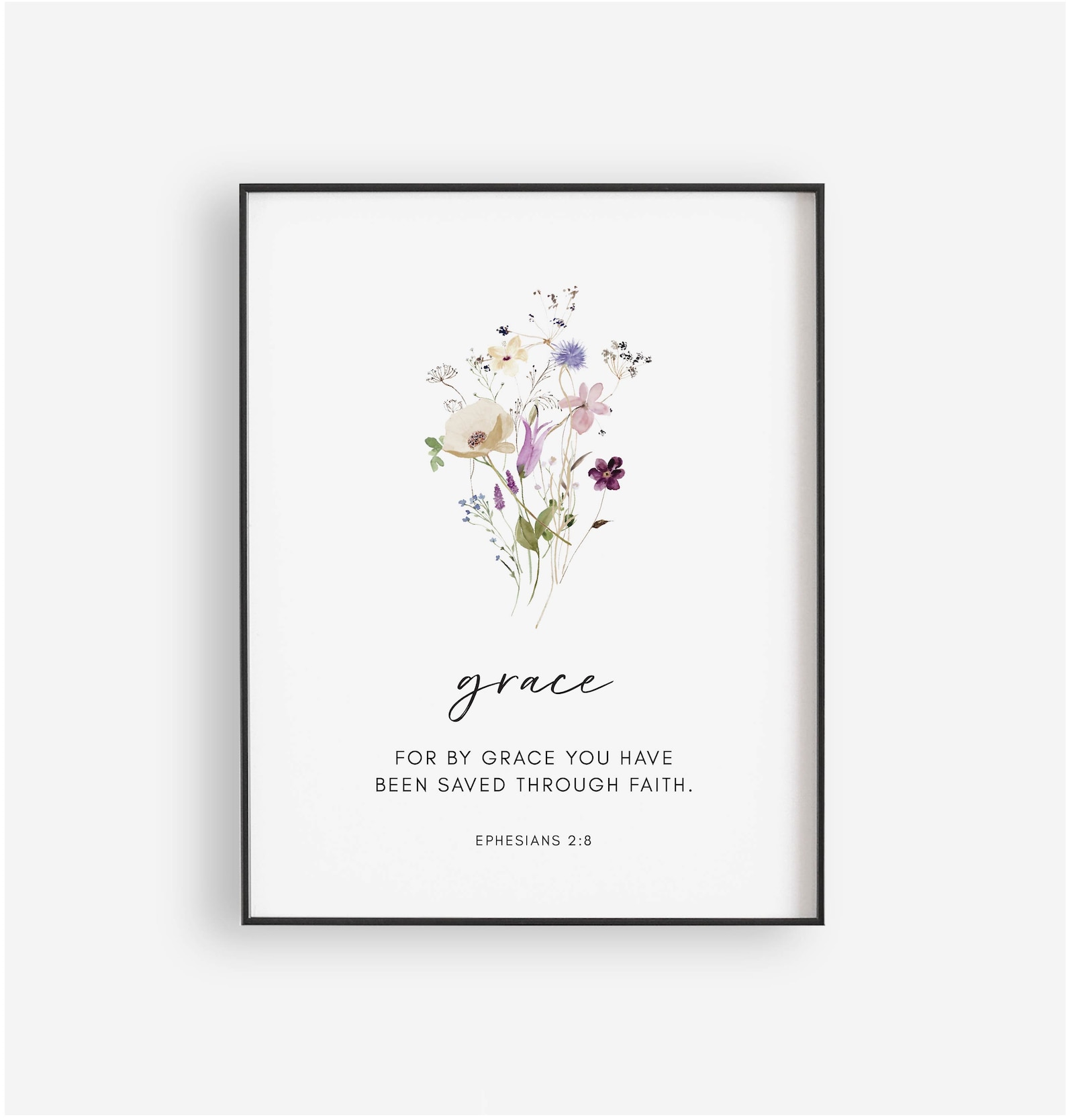 Faith Grace Blessing Set of 6 Scripture Bundle Bible Verse | Etsy