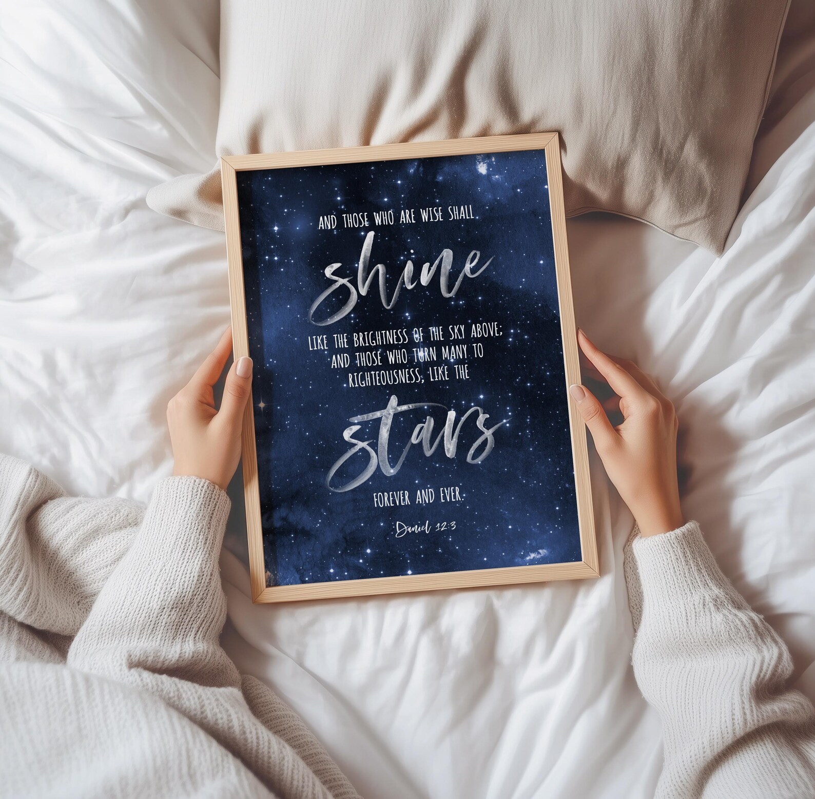 Daniel 12:3 Like the Stars Bible Verse Wall Art, Bible Verse Print ...