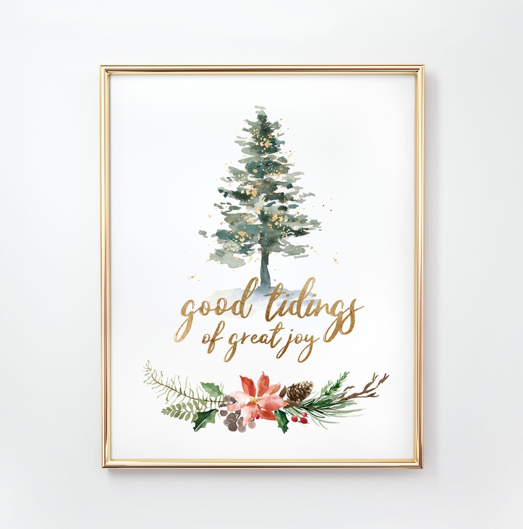 Christmas Printables, Good Tidings of Great Joy Bible Verse Christmas ...