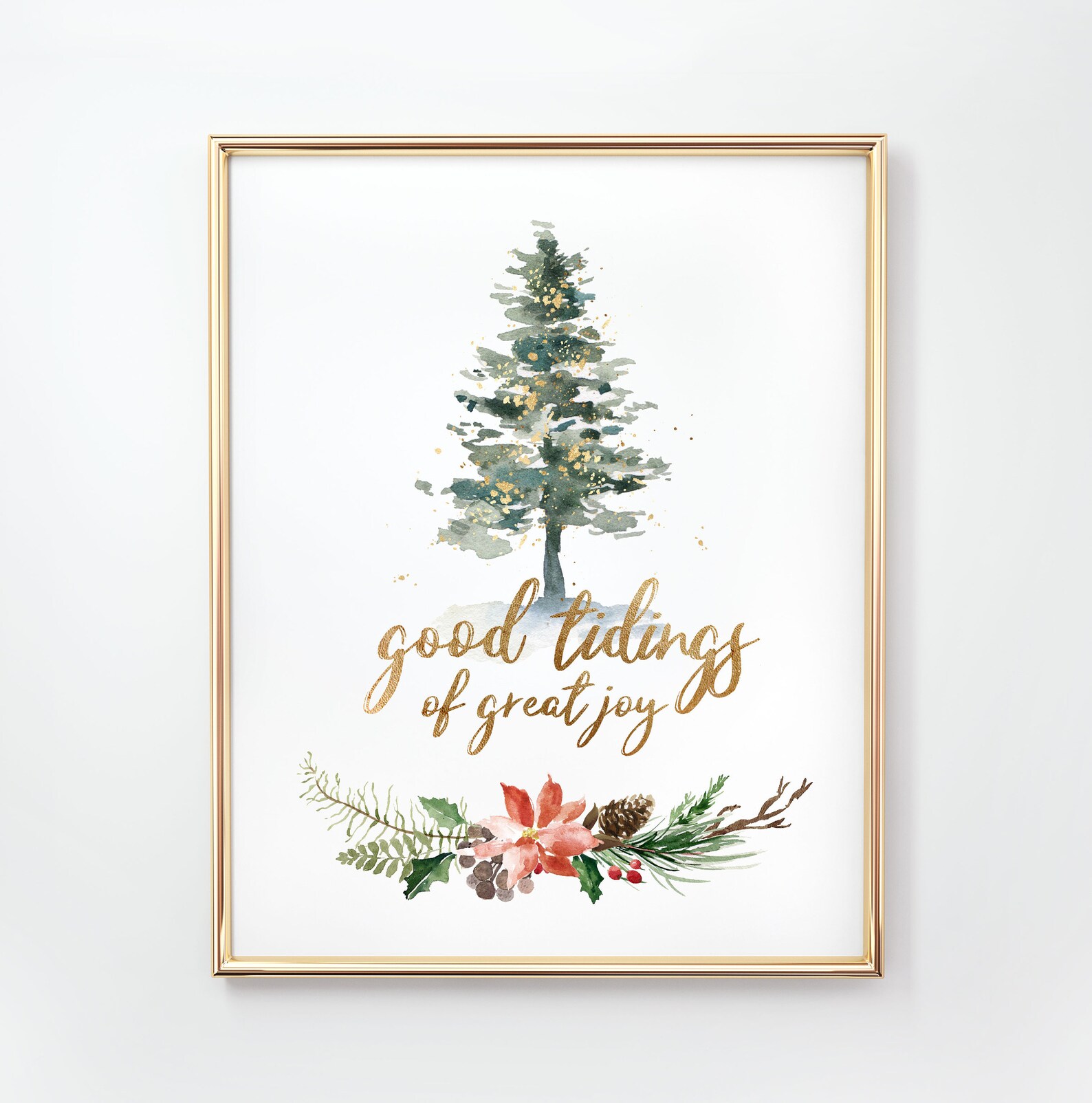 Christmas Printables Good Tidings of Great Joy Bible Verse - Etsy