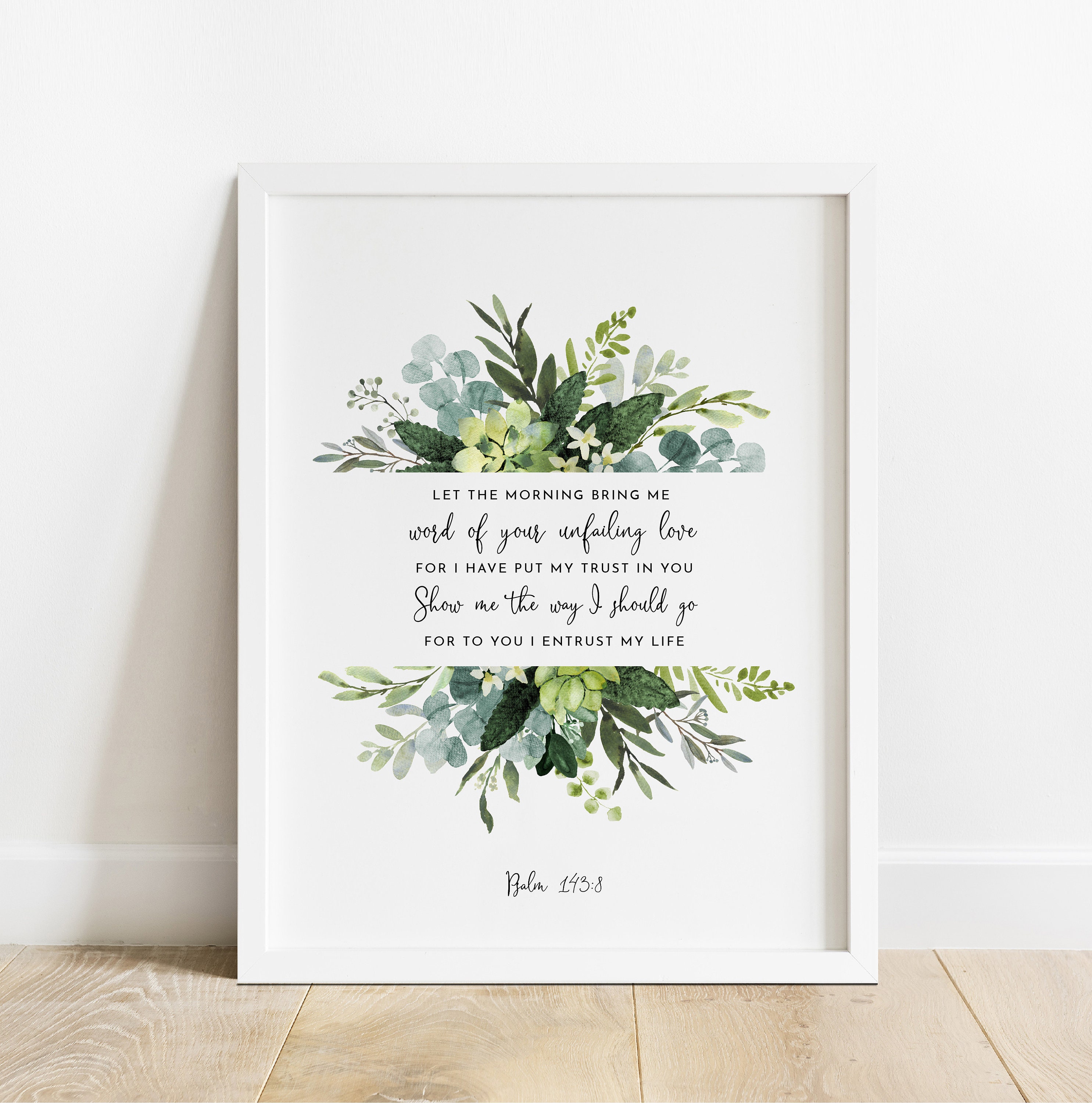 Personalized Bible Verse Printable Custom Bible Verse Digital | Etsy