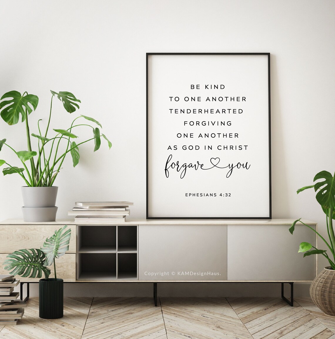 Ephesians 4:32 Scripture Printable Wall Art Bible Verse | Etsy