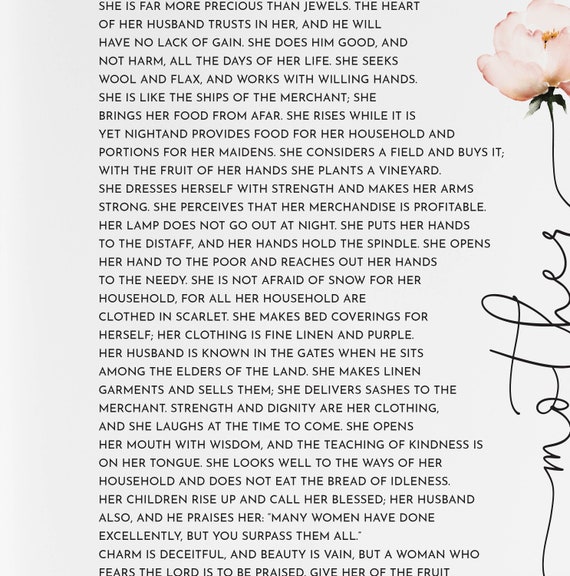 Proverbs 31 10 31 Printable