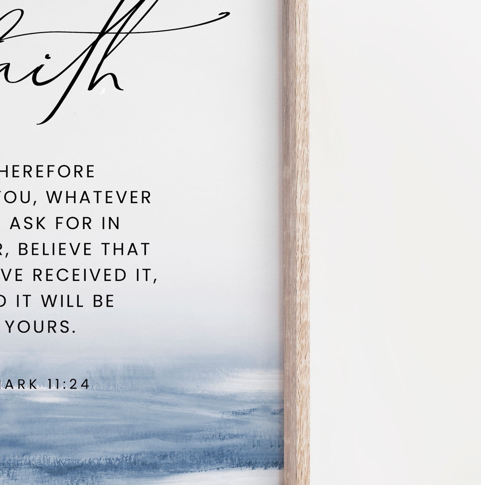 Faith Hope Love Bible Verse Wall Art Set of 3 Printable Wall | Etsy