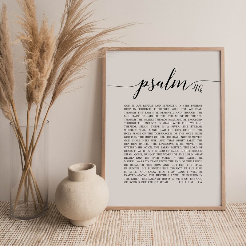 Psalm 46 1 - Etsy