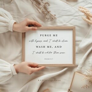 Psalm 51:10 A Set of 2 Scripture Wall Art, Printable Wall Art ...