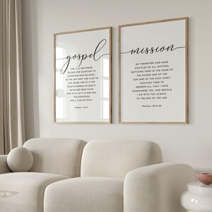 Matthew 28:19-20 Scripture Wall Art, Printable Wall Art, Bible Verse ...