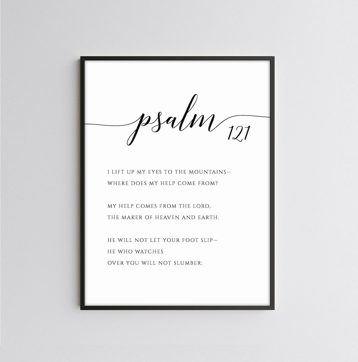 Psalm 121 Bible Verse Wall Art Set of 2 Scripture Print - Etsy