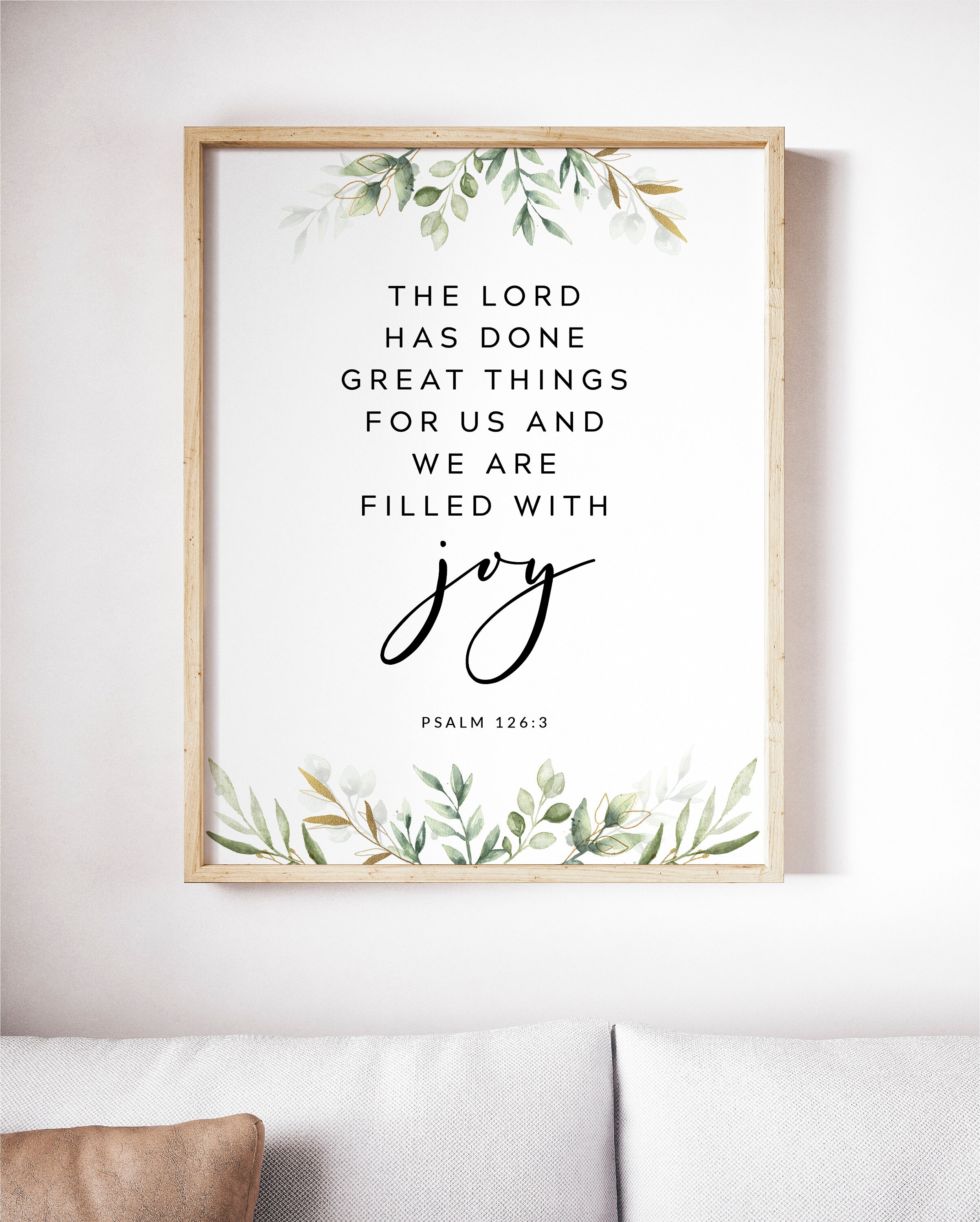 Psalm 126:3 the Lord Has Done Great Things Bible Verse | Etsy