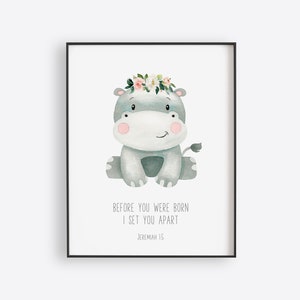 Set of 6 Nursery Bible Verse Wall Art, Nursery Bible Verse Boy ...