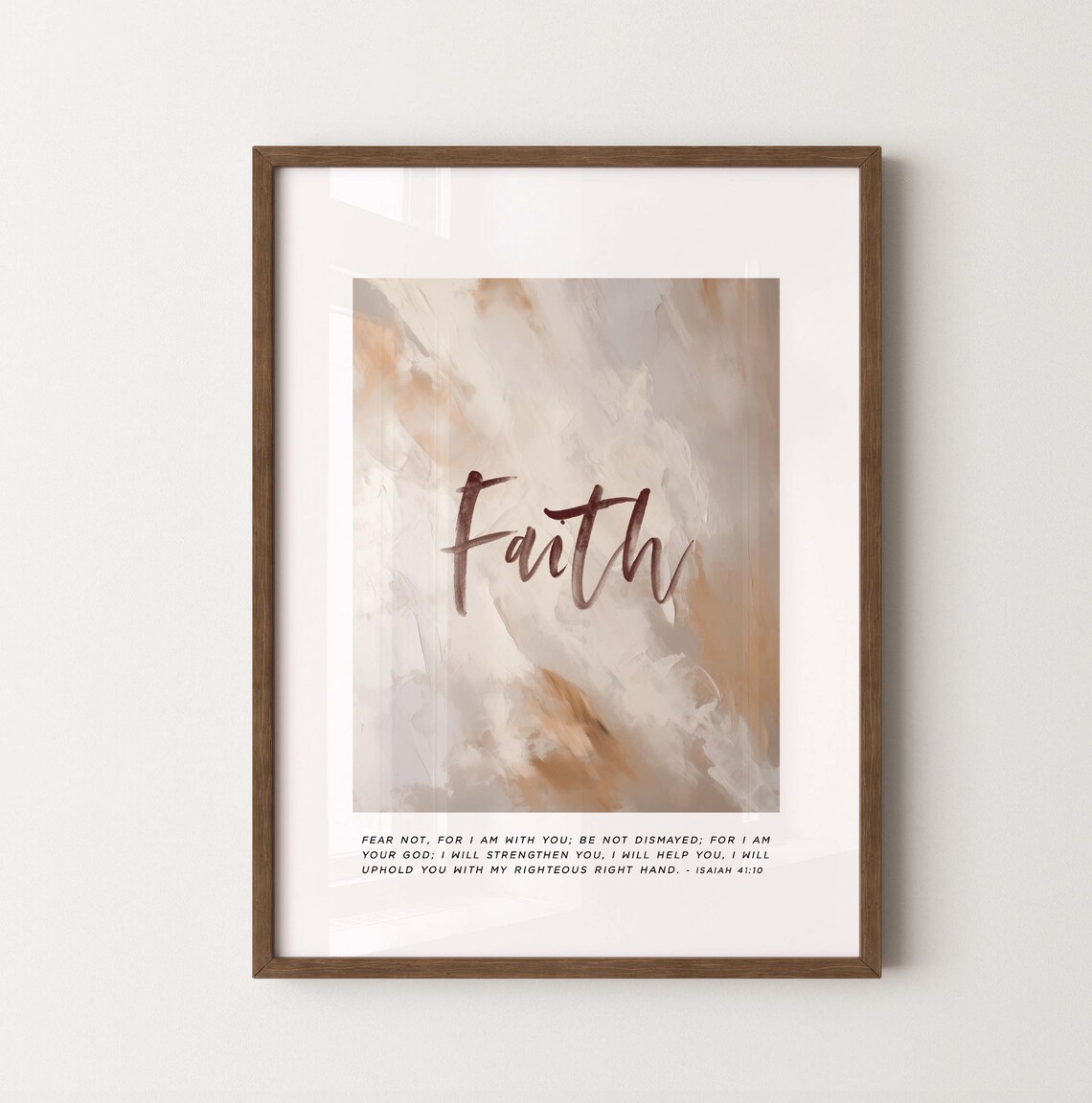 Faith Hope Love Bible Verse Wall Art Set of 3, Christian Abstract ...
