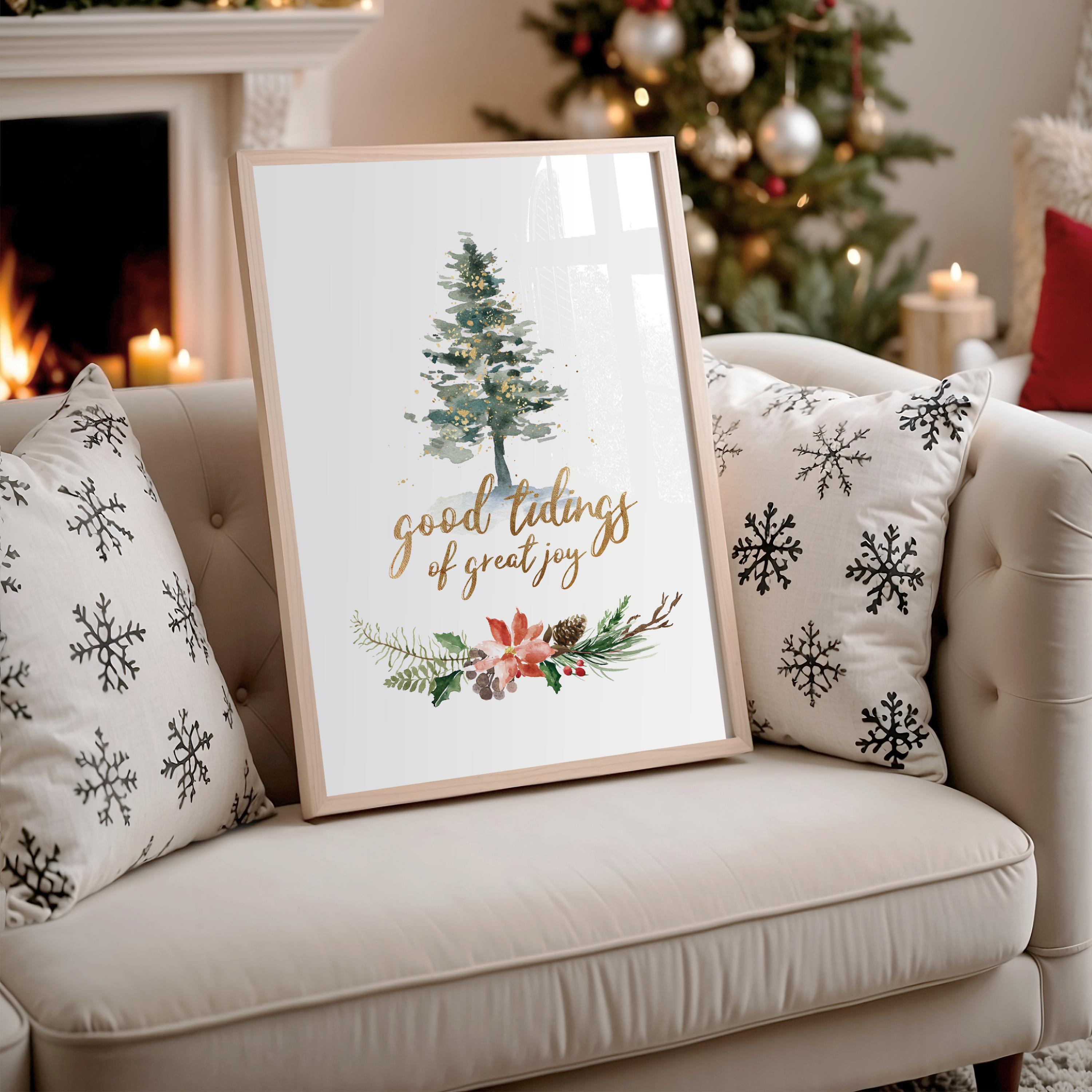 Christmas Printables, Good Tidings of Great Joy Bible Verse Christmas ...