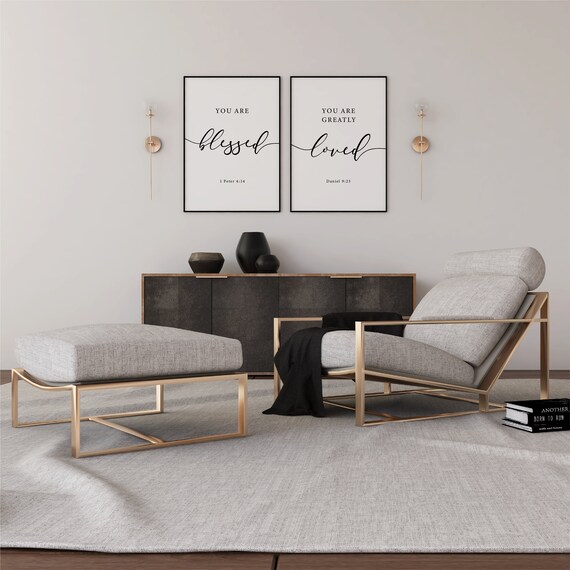 Daniel 9:23 You Are Greatly Loved Bible Verse Wall Art | Etsy