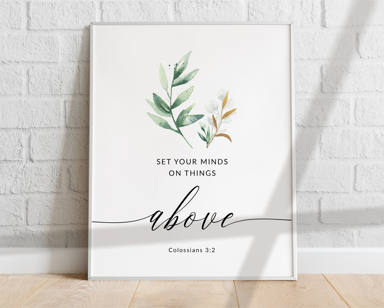 Colossians 3:2 Bible Verse Printable Wall Art Bible Verse | Etsy