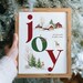 Joy Christmas Digital Print, Christmas Post Card Download, Printable ...