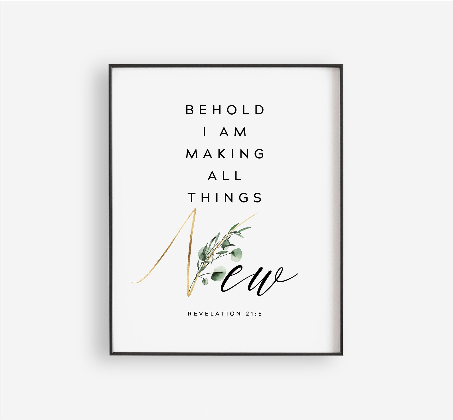 Revelation 21:5 Making All Things New Bible Verse Printable | Etsy