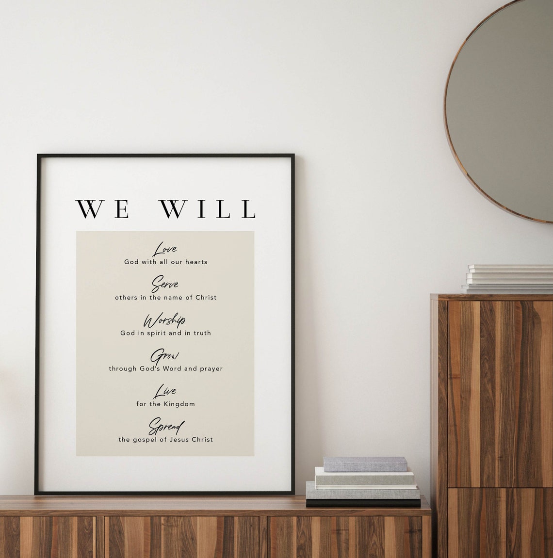 Mission Statement Christian Print Printable Wall Art - Etsy