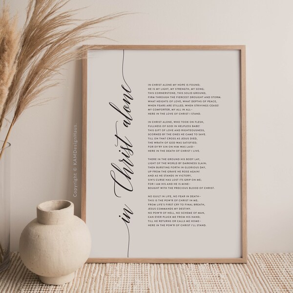 In Christ Alone - Etsy