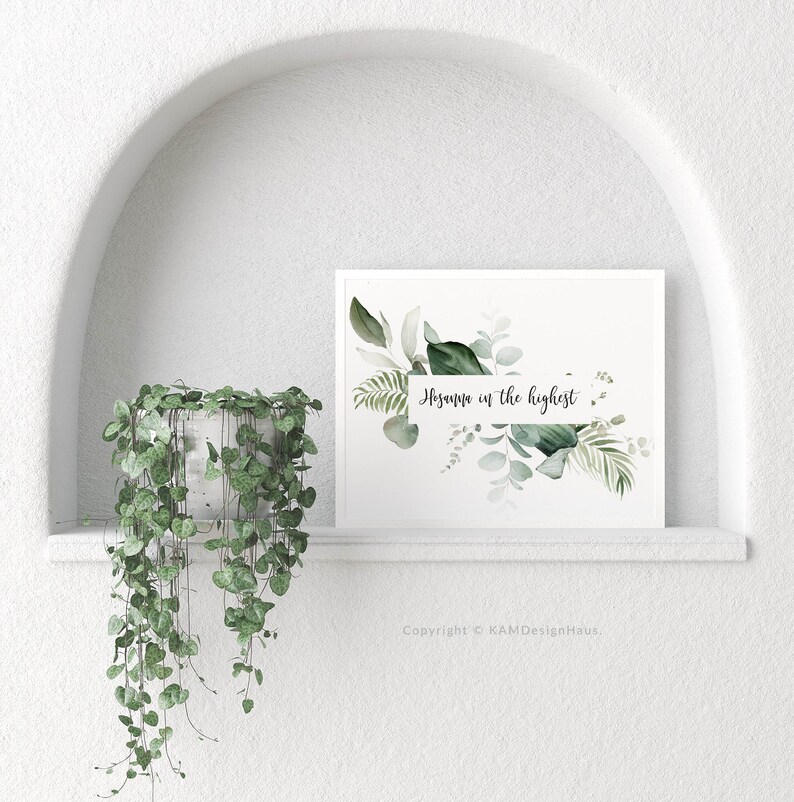 Hosanna in the Highest Easter Wall Art Printable Wall Art - Etsy