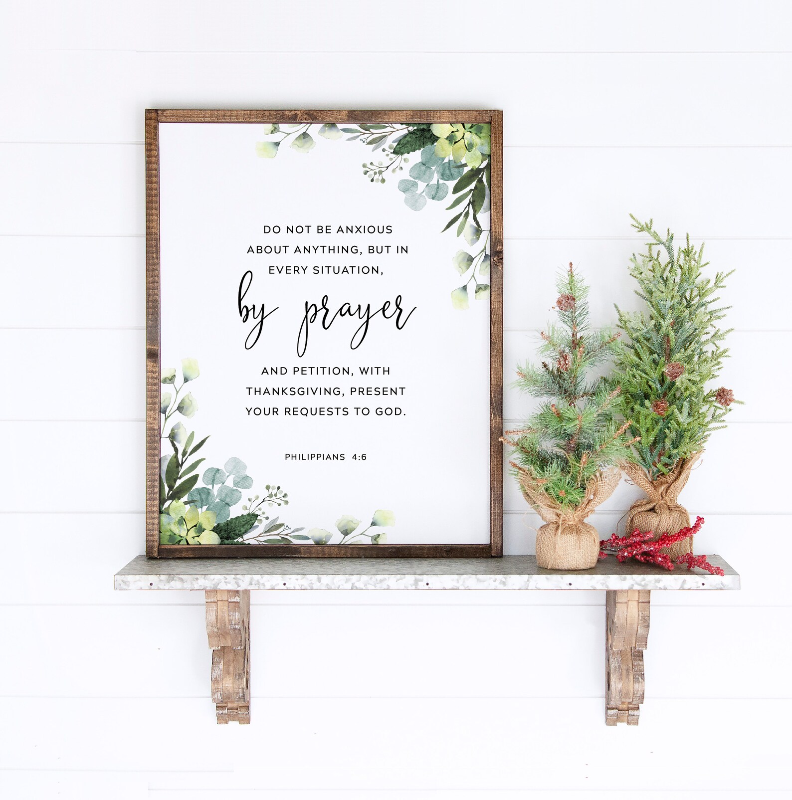 Philippians 4:6 Do Not Be Anxious Bible Verse Wall Art | Etsy